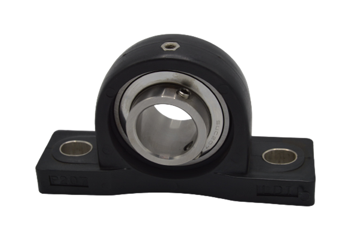 Kunststof lagerblok+RVS lager UCP204 - Inox Master