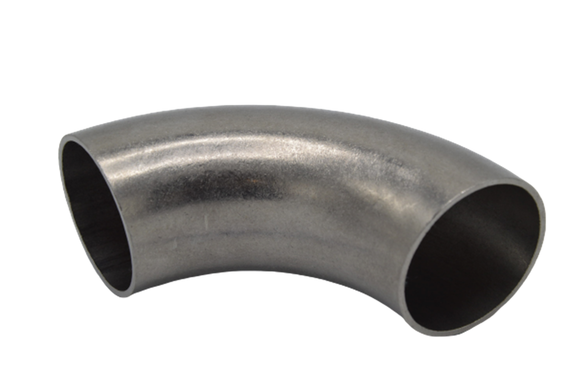 Lasbocht 90° 76,1 x 3 gelast, EN10253 3D, RVS 316 - Inox Master